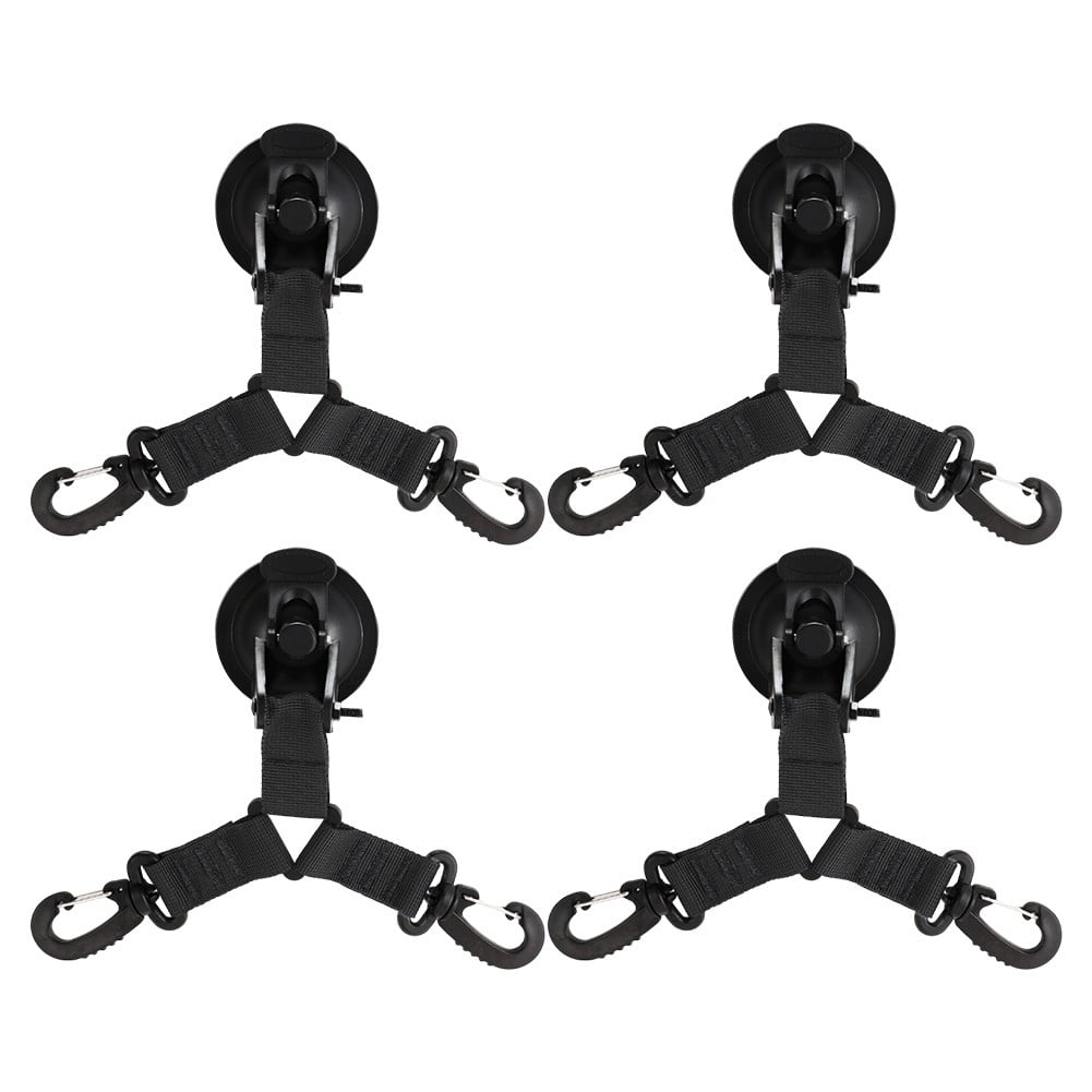 BULESON Adjustable Suction Cup Anchor Strap Double Headed Hook Outdoor ...