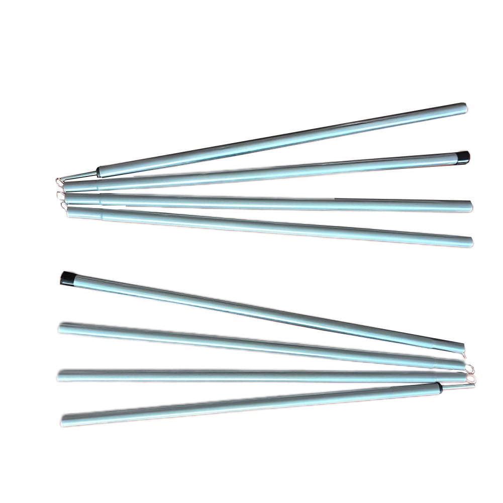 BULESON Adjustable Telescoping Sun Shade Sail Pole 2pcs 1 6m2m For ...