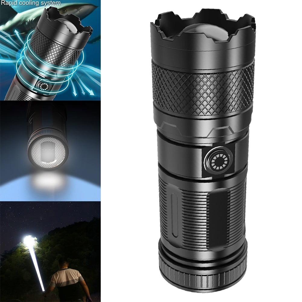 BULESON LED Flashlight with 3200mAh Battery and 5 Brightness Settings ...