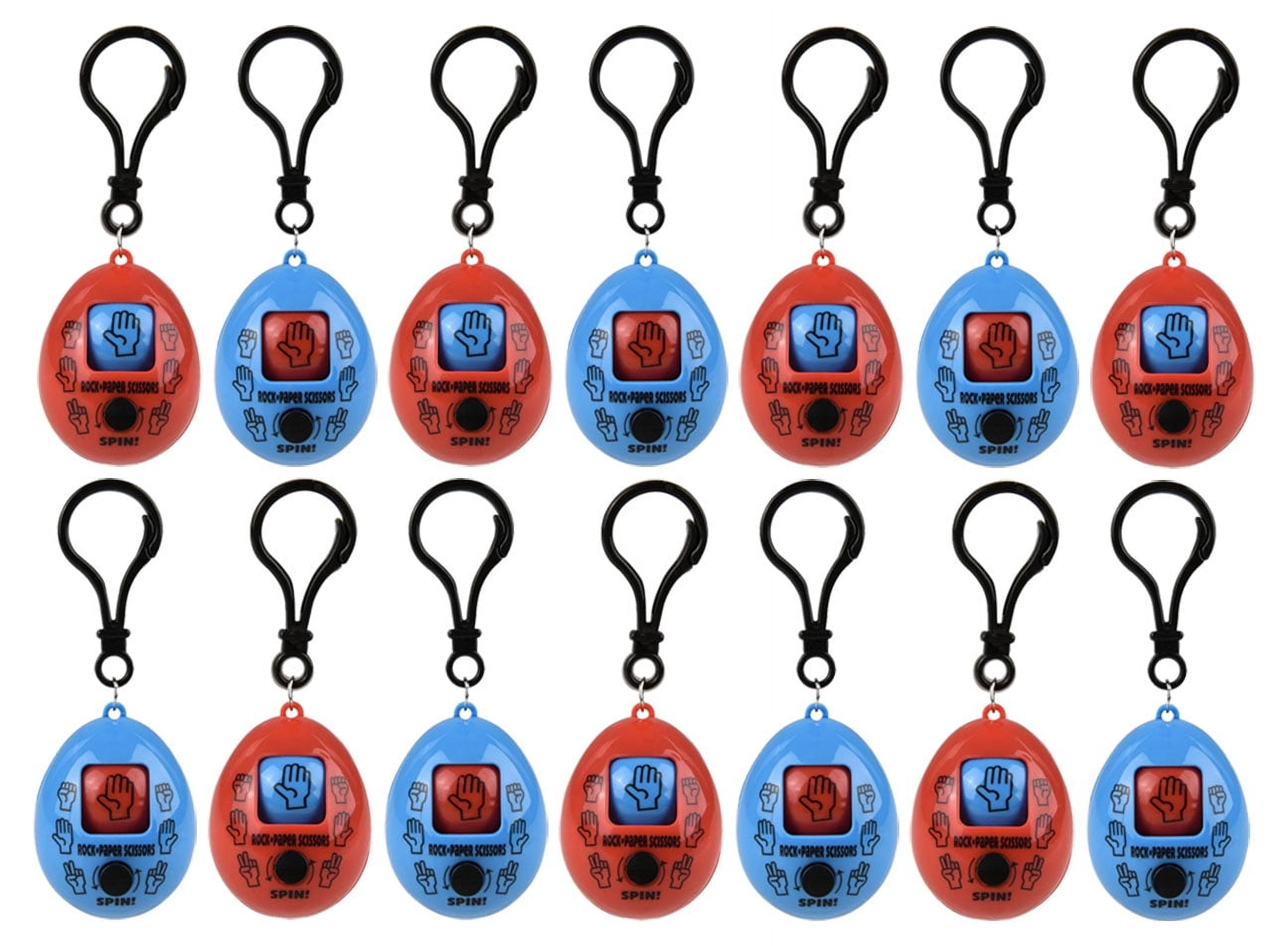 BULK - Set of 12 Rock, Paper, Scissors, Shoot Fidget Toy with Keyring ...