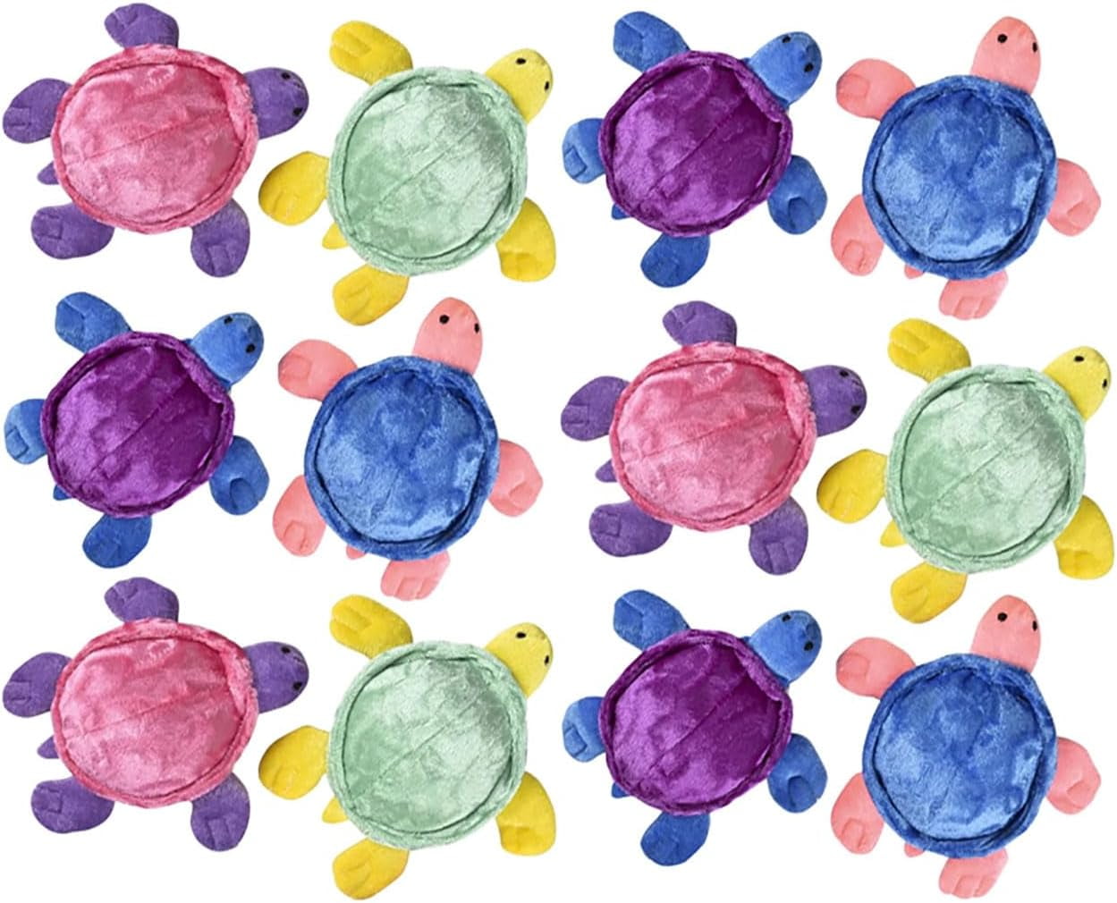 BULK - Set of 12 Small Plush Turtles - Mini Novelty Prize Reward Cute ...