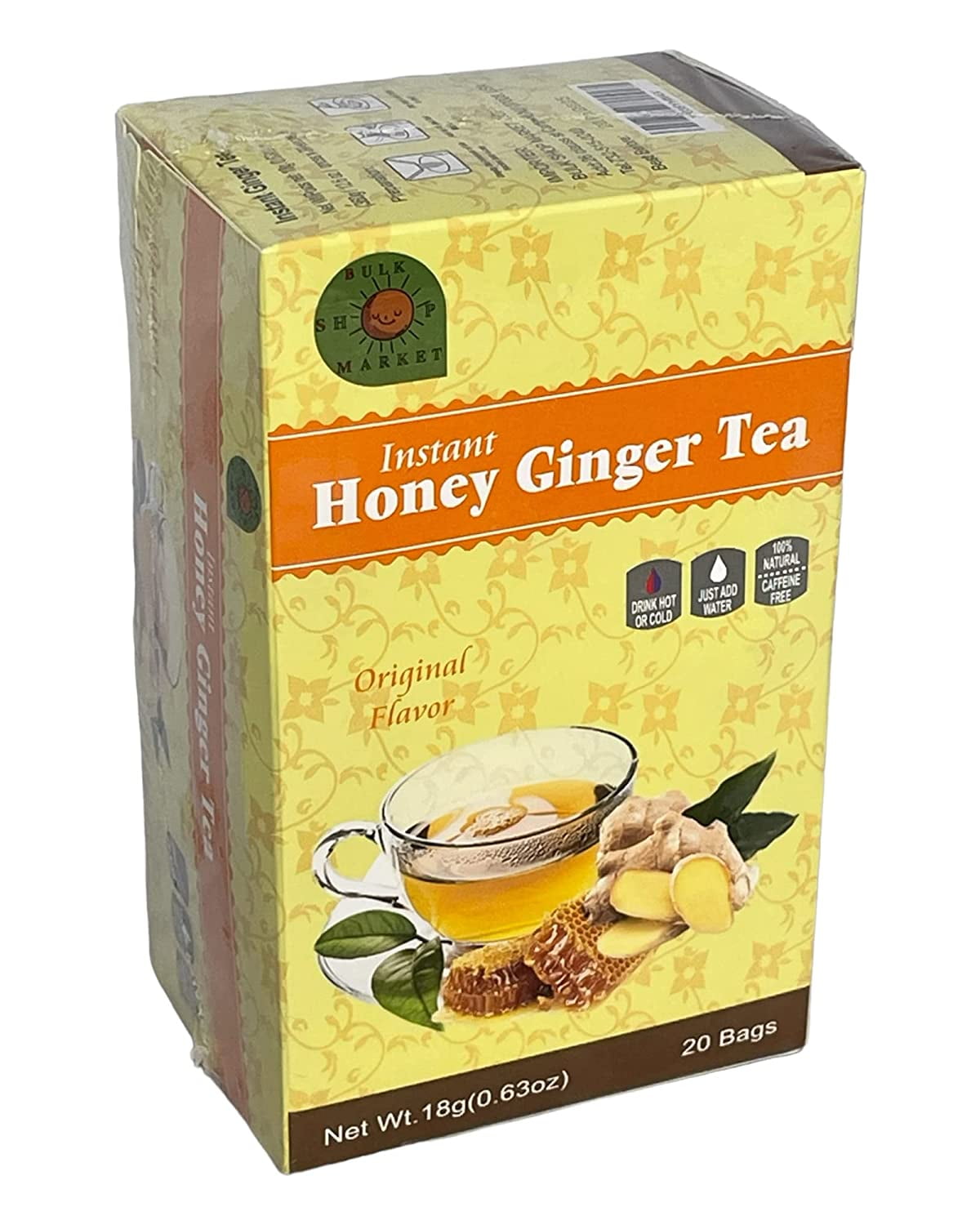 BULKSHOPMARKET INSTANT HONEY GINGER TEA 20 SACHETS (PACK OF 24 ...