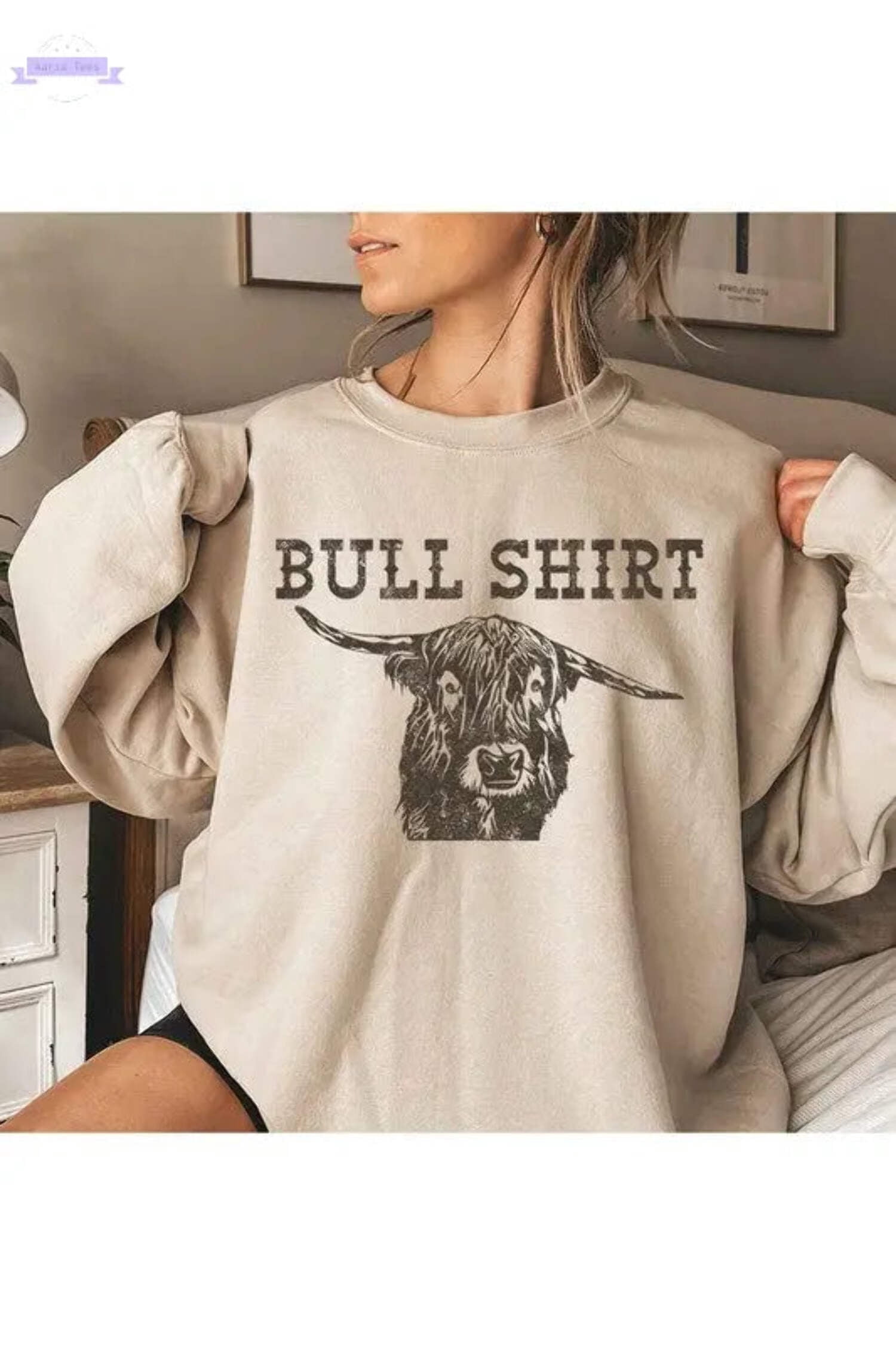 BULL SHIRT GRAPHIC SWEATSHIRT - Walmart.com