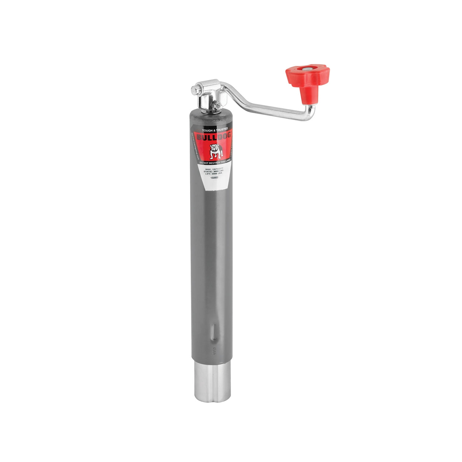 BULLDOG Heavy Duty Stabilizer Round Trailer Jack, 2,000 lbs. Lift ...