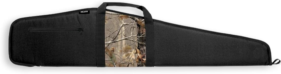 BULLDOG PANEL SCOPED RIFLE CASE 44" NYLON BLACK W/REALTREE AP PANEL ...