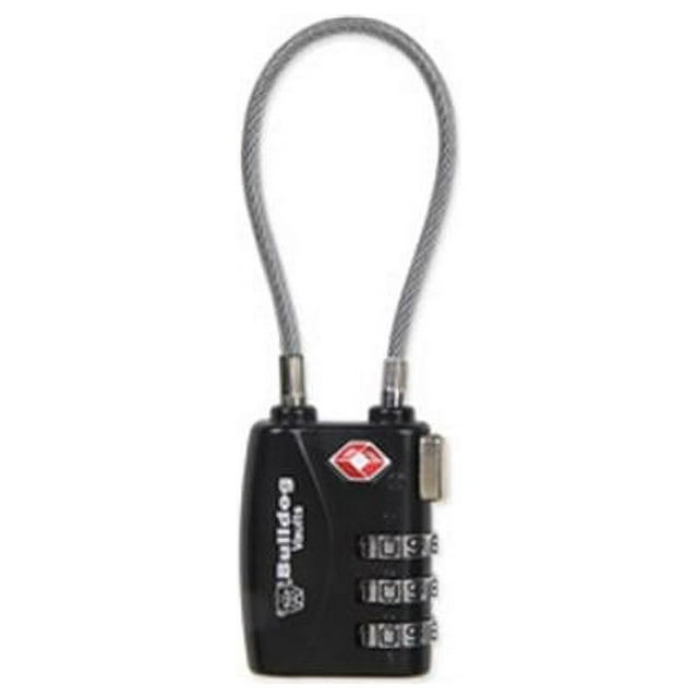 BULLDOG TSA LOCK W/STEEL CABLE - Walmart.com