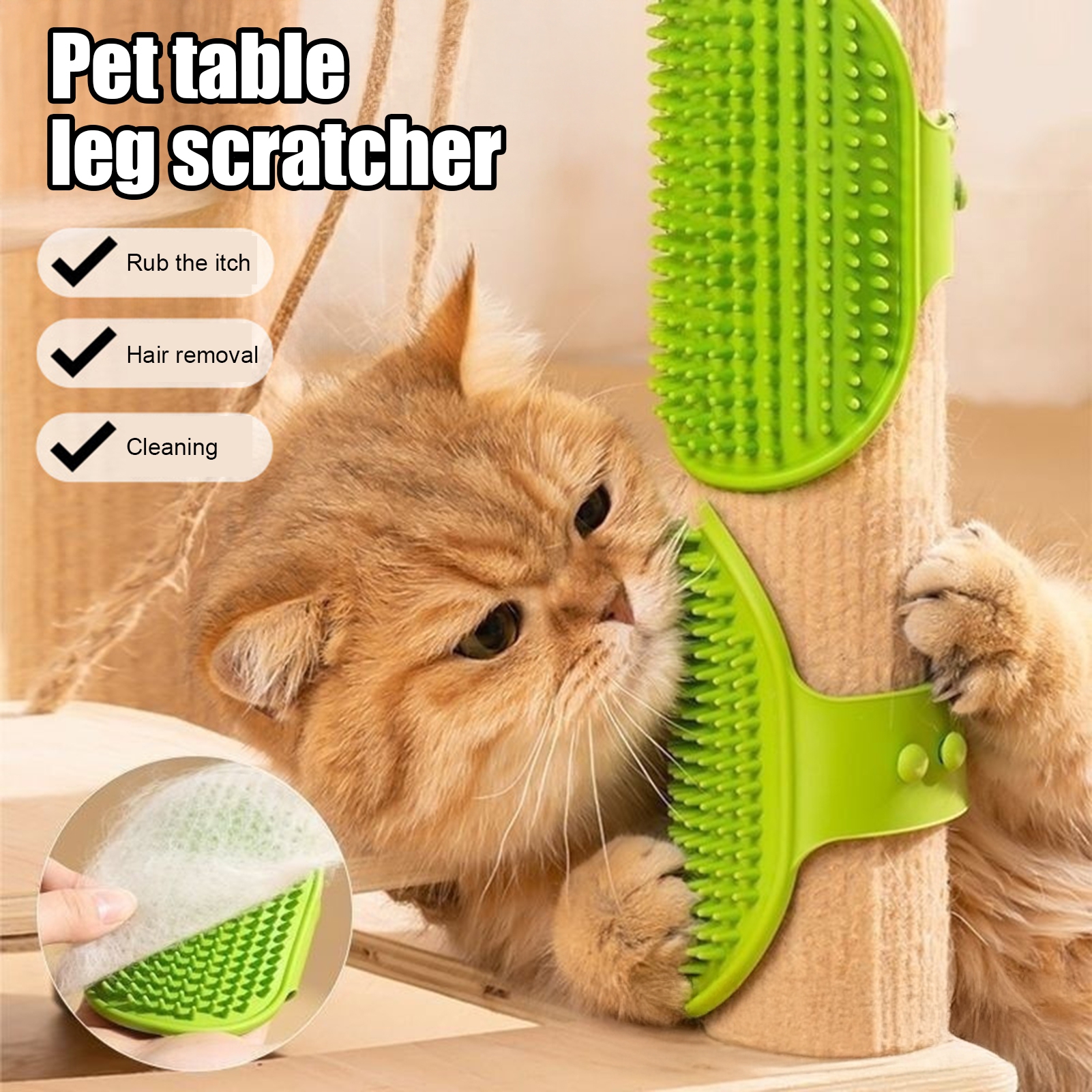BULLPAW 2Pcs Silicone Cat Grooming Strap Pad Self Groomer Brush Cats ...
