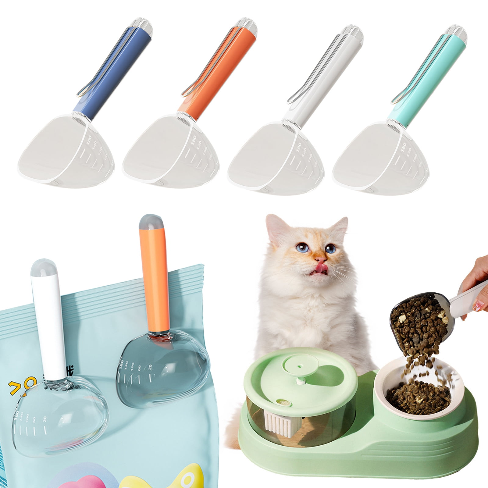 BULLPAW Dog Food Scoop Multi Purpose Plastic Pet Food Measuring Cup ...