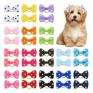 100pcs pet bows dog hair bows for dog yorkshirk small dogs hair ...