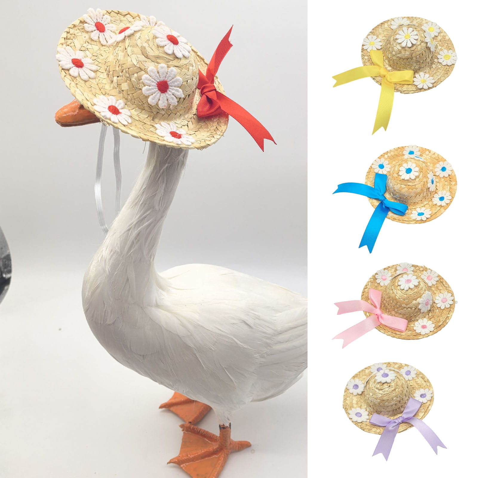 BULLPAW Mini Straw Hats Miniature Hand-Woven Straw Hat Knitting Cowboy ...