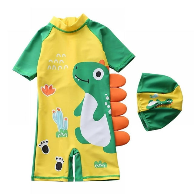 BULLPIANO 1-7Y Kid Boys Girls One Piece Swimsuit Water Sport Short Swimwear UPF 50+ Bathing ...