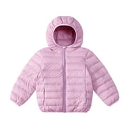 SYNPOS 18M-6T Winter Coats for Kids with Hoods Light Puffer Jacket for Baby Girls, Infants ...