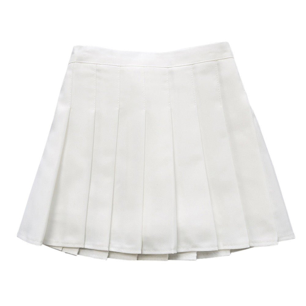 BULLPIANO 3-11Y Girls Pleated Skirt Kids A-Line Solid Skirts Classic ...