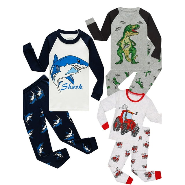 BULLPIANO 3-13T Kids Boys Pajamas Kids Clothes Toddler Pjs Sets Long Sleeve Sleepwear Pants ...