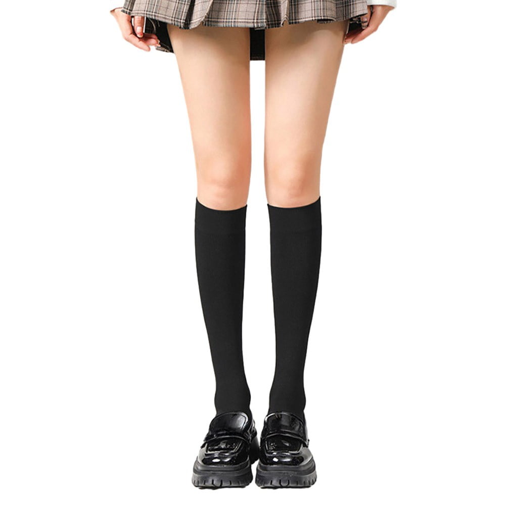 BULLPIANO 3-18Years Kids Girls Soft Knee High School Uniform Dress ...