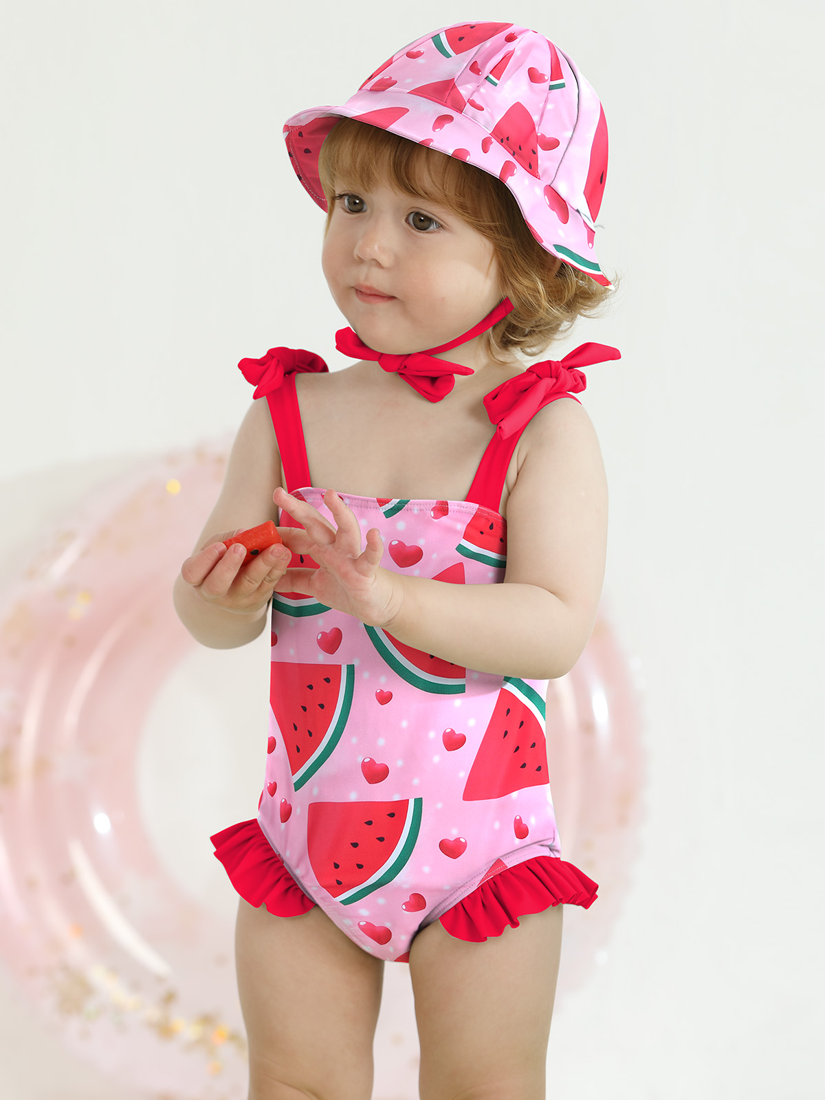 BULLPIANO Baby Girl Swimsuit Infant Bathing Suit Summer Ruffle One BULLPIANO Baby Girl Swimsuit Infant Bathing Suit Summer Ruffle One