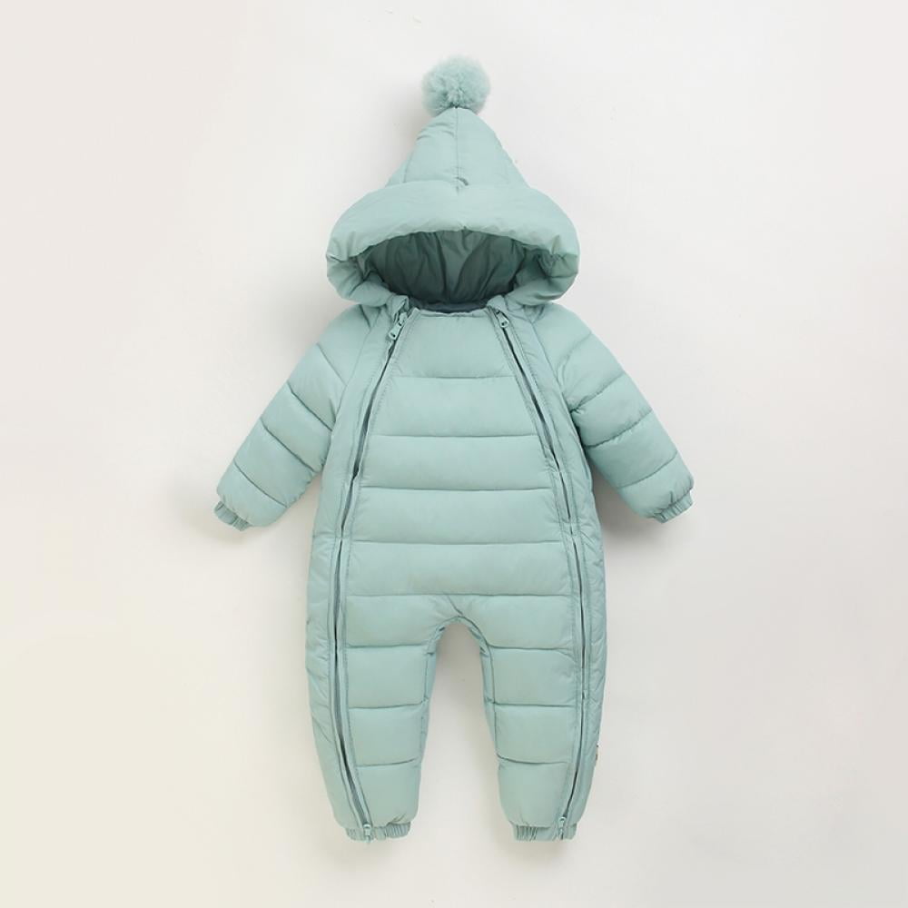 BULLPIANO Baby Newborn Baby Snowsuit Baby Hoodie Down Jacket Double Zip ...