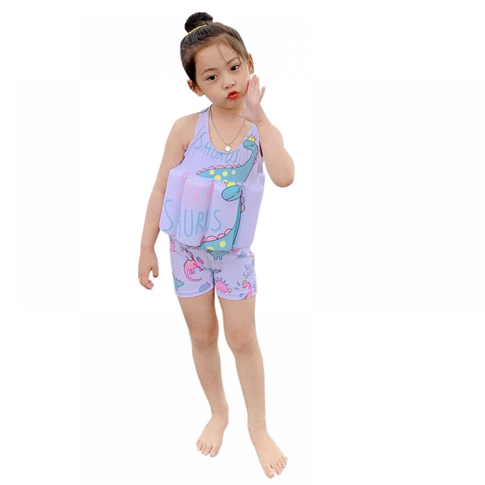 BULLPIANO Girl Boy One Piece Floatation Swimsuit Buoyancy Swimwear Kid ...