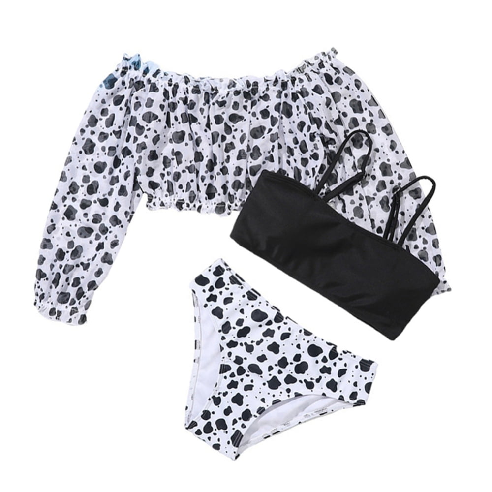 BULLPIANO Girl's Bathing Suits 3 Piece Summer Swimsuit Bikini Cami Top ...