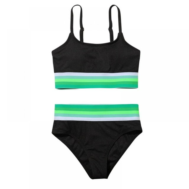 BULLPIANO Girls Bikini Beach Swimwear Bikini Set Bathing Suit Tankini ...
