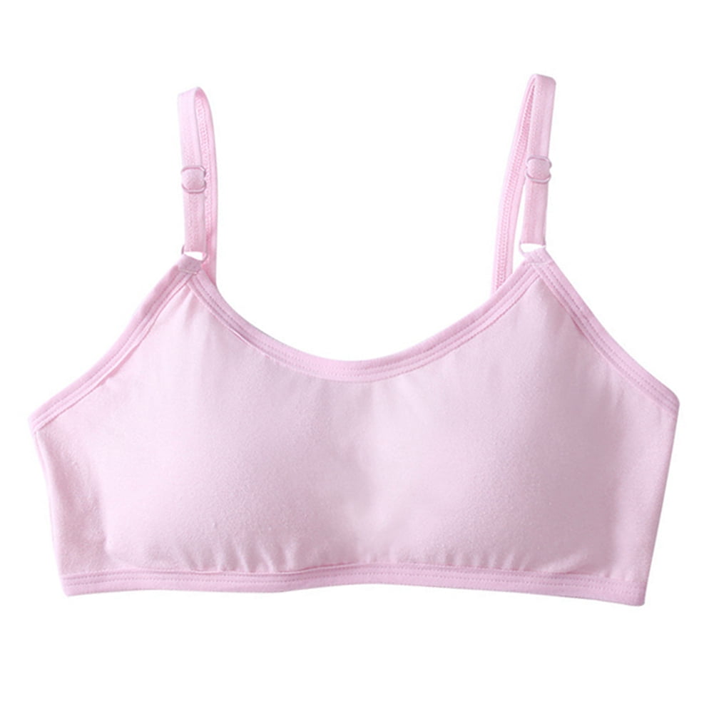 BULLPIANO Girls Padded Training Bra Crop Cami Wireless Bras for Girls ...