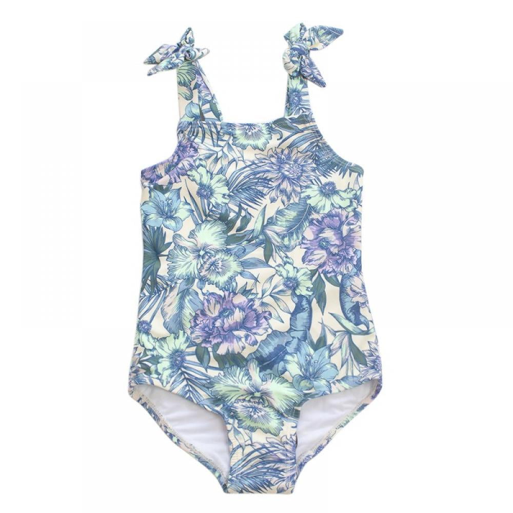 BULLPIANO Girls Swimsuits One Piece Kids Swimsuits Girl Sun Protection ...