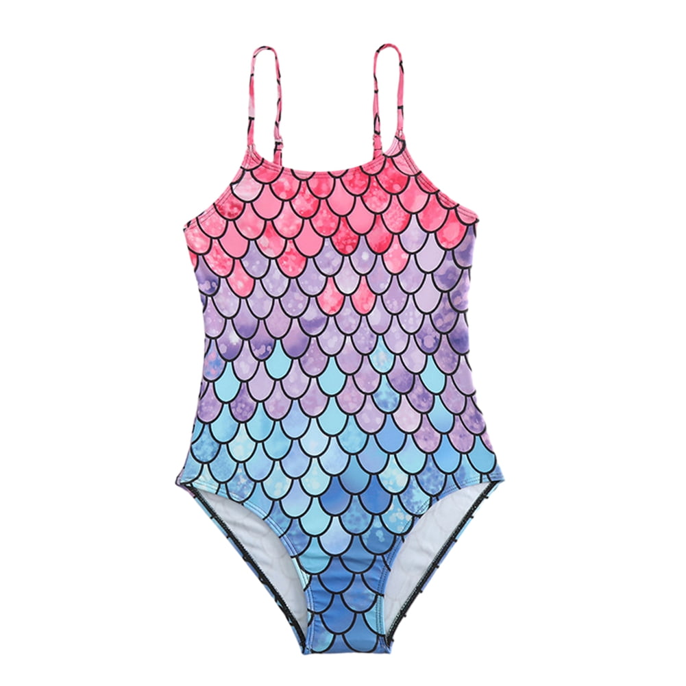 BULLPIANO Girls Swimsuits One-Piece Toddler Bathing Suit Kids Sport ...