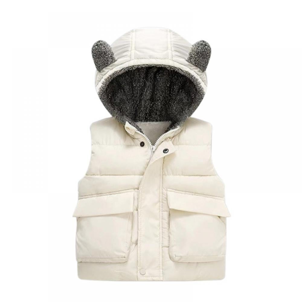 BULLPIANO Baby Girls Boys Winter Cute Warm Vests Lightweight Puffer Sleeveless Jacket Warm ...