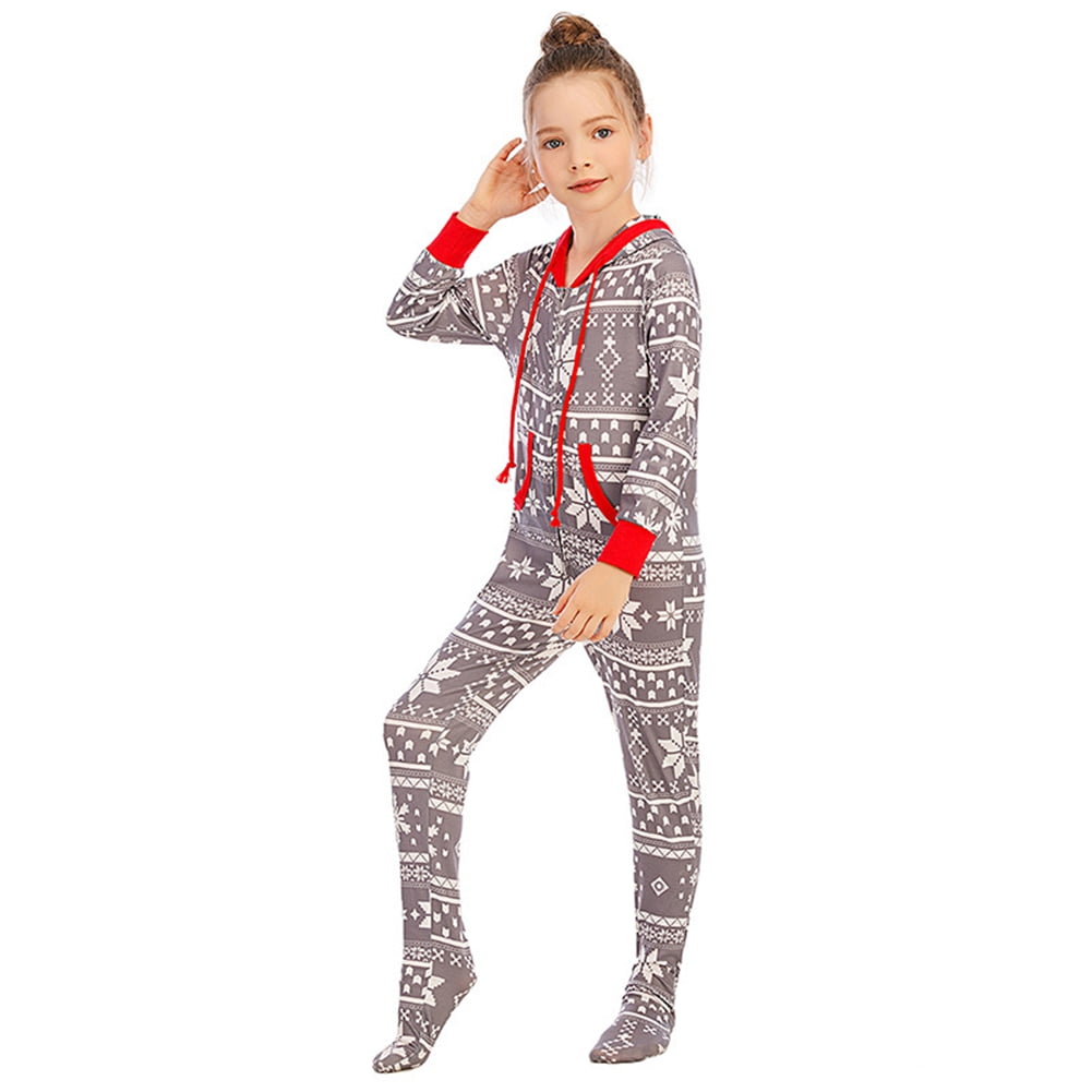 BULLPIANO Kids Boy Girls Long Sleeve Zip Up One Piece Pajama Footie ...