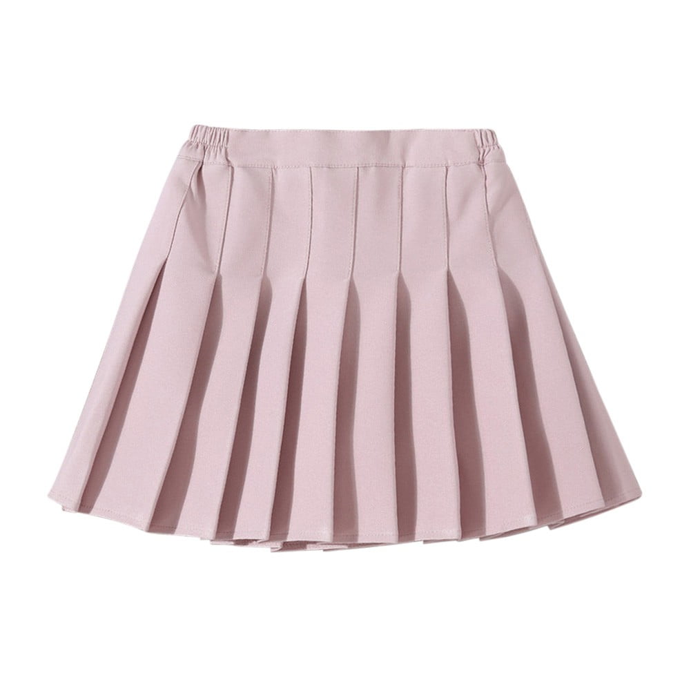 BULLPIANO Kids Girls A-Line Pleated Skirt Little Girls Solid Sport ...