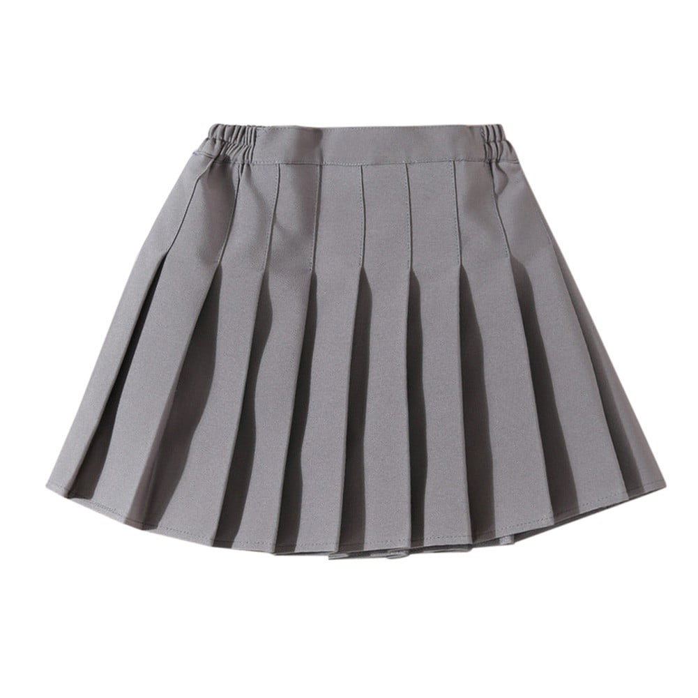 BULLPIANO Kids Girls A-Line Pleated Skirt Little Girls Solid Sport ...