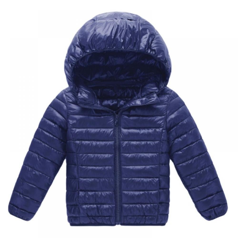 BULLPIANO Little Girls Boys Winter Coats & Jackets Big Girl Boy Kids Lightweight Padded Hooded ...