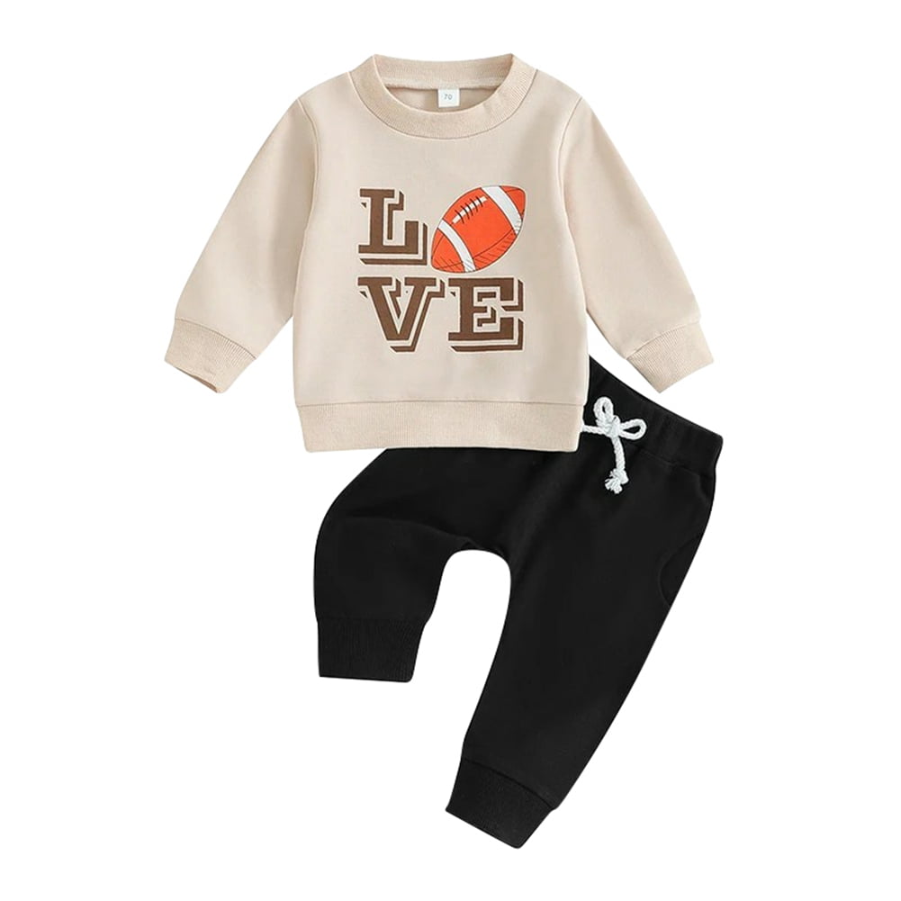 BULLPIANO Toddler Baby Boy Spring Clothes Long Sleeve Letter Print ...