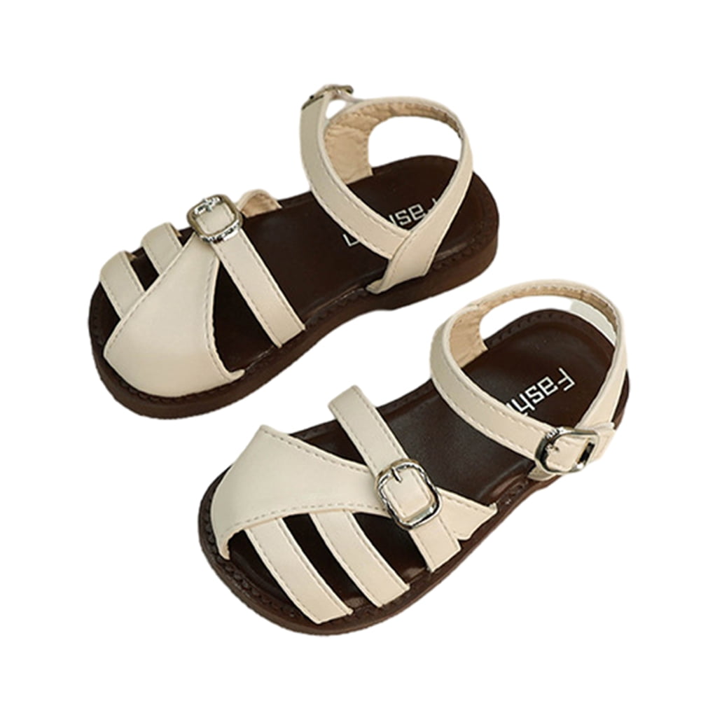 BULLPIANO Toddler Girls Sandals Summer Beach Outdoor Soft Rubber Sole ...