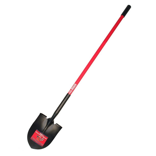 Bully Tools 62515 49.25 in. Fiberglass Long Handle 14-Gauge Steel Round ...