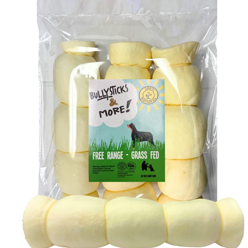 BULLYSTICKS & MORE Beef Cheek Rolls COC1for Dogs (10-12" Extra Thick ...