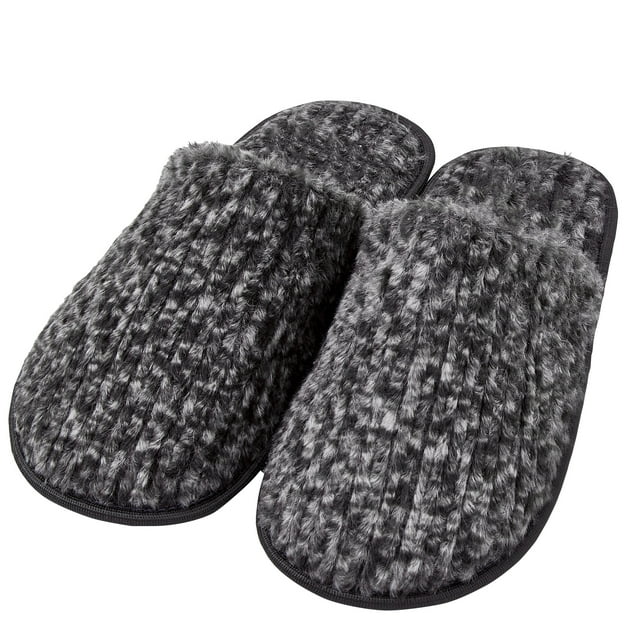 BULUTE Men's Memory Foam Slippers with Cozy Plush Lining, Slip on House ...