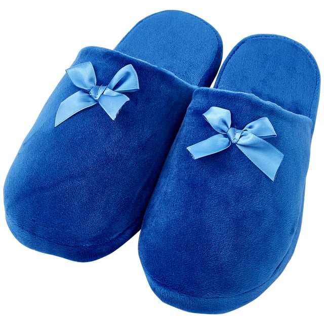 BULUTE Women's Slip on Cozy House Slippers Memory Foam Slippers Scuff ...