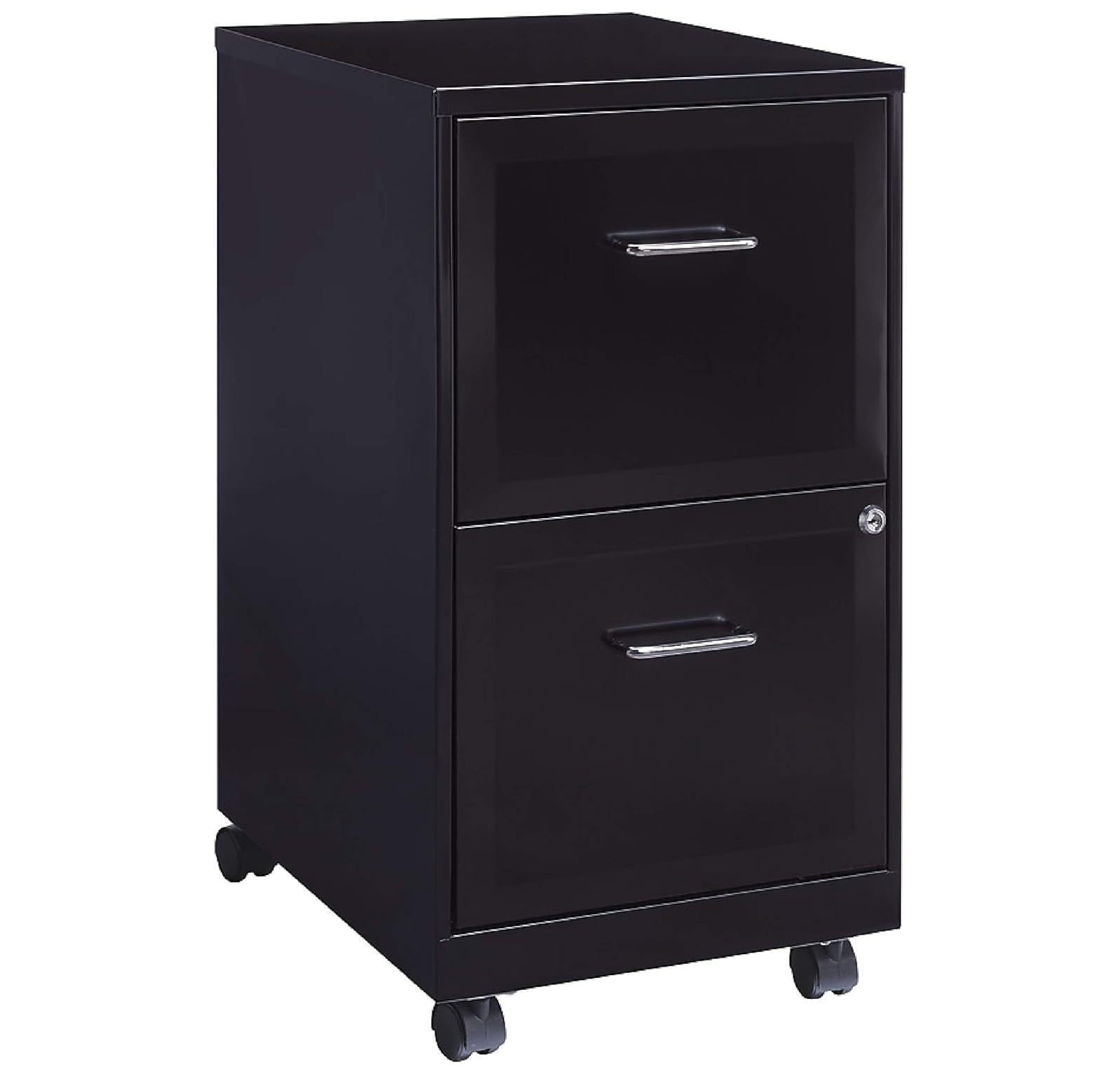 BULYAXIA 2-Drawer Vertical Locking File Cabinet (Black, Sold as 1 Each ...