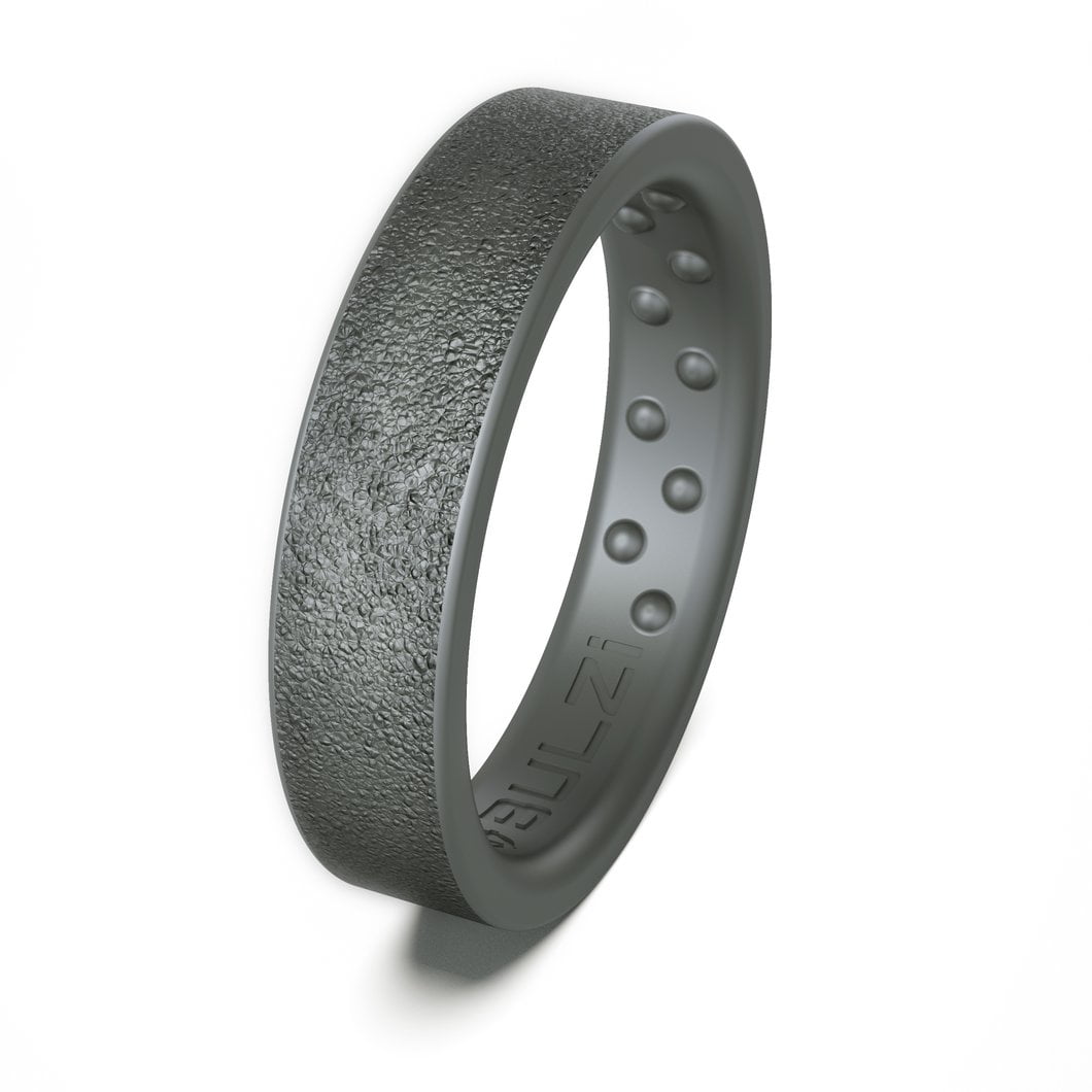 BULZi Wedding Bands, Massaging Comfort Fit Silicone Ring with Airflow ...