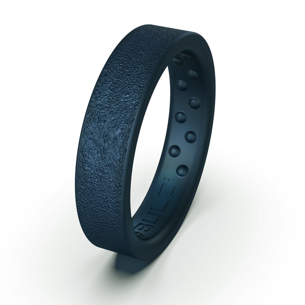 BULZi Wedding Bands, Massaging Comfort Fit Silicone Ring with Airflow ...