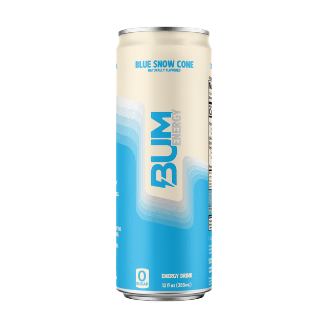 Raw Nutrition BUM Energy Drink, 112 mg Natural Caffeine, Blue Snow Cone, 12 fl oz - Walmart.com