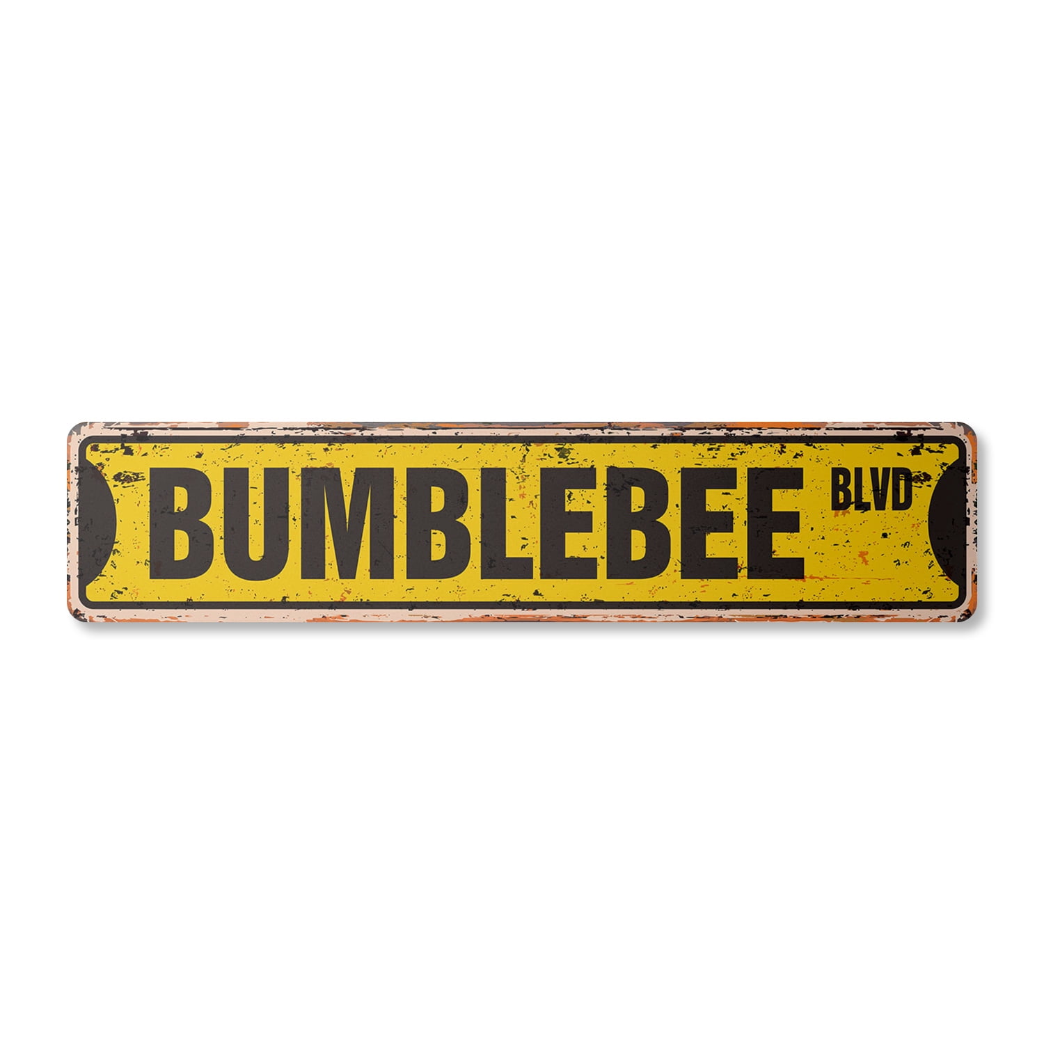 BUMBLE BEE Vintage Plastic Street Sign honey insect pollen pollination ...