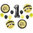 BUMBLEBEE Bumble Bee Polka Dots #1 1st Birthday PARTY 13 Mylar Latex ...