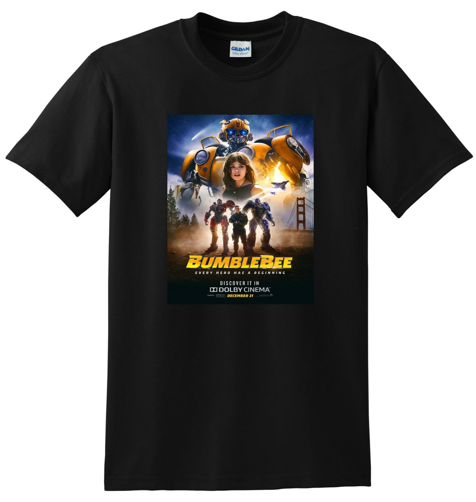 BUMBLEBEE T SHIRT 4k bluray dvd cover poster tee SMALL MEDIUM LARGE or ...