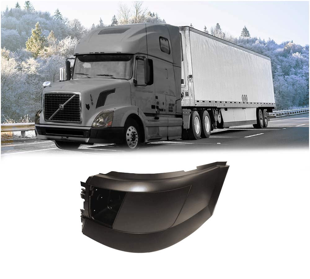 Heavy Duty Left Driver Side Bumper End w/ Fog Light Hole For VNL 2004 ...