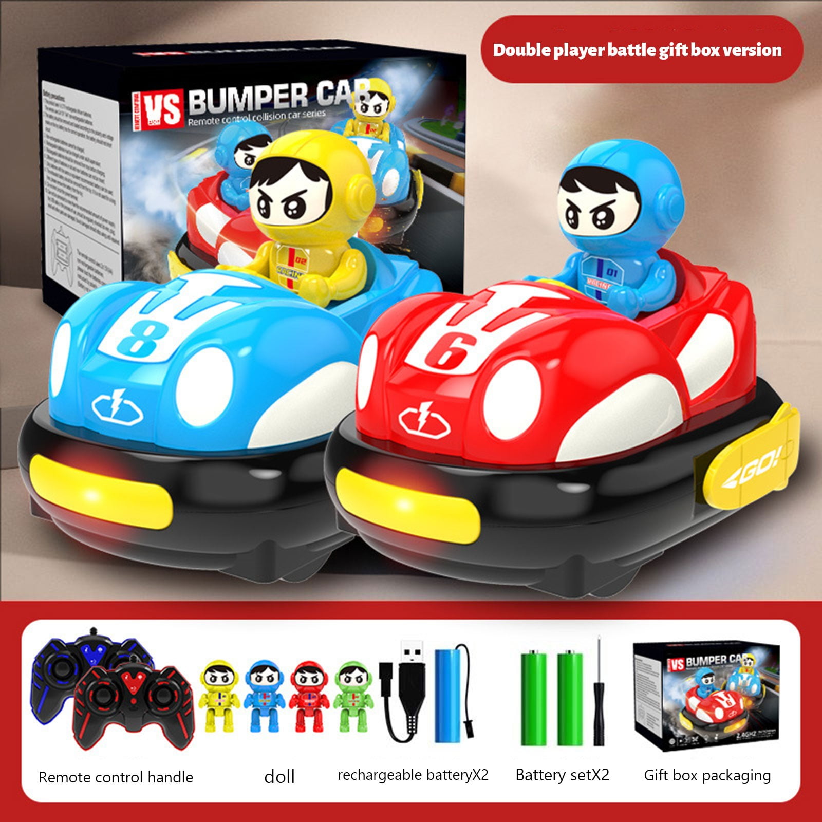 BUMPER Remote Control Car with Light & Music,Bumper Cars Toys,No ...