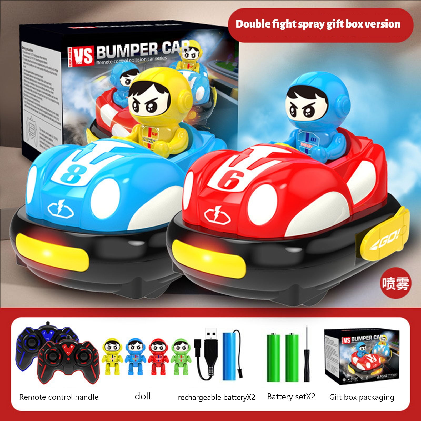 BUMPER Remote Control Car with Light & Music,Bumper Cars Toys,No ...