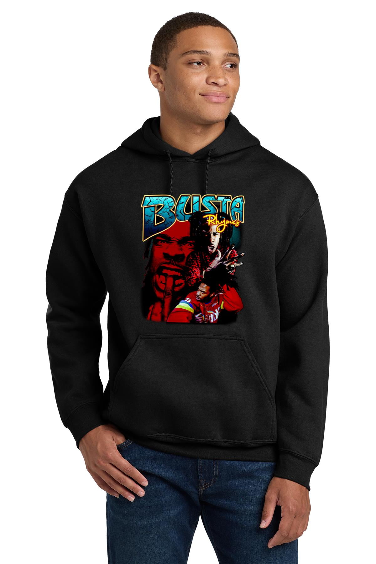 BUN RHYMES Busta Rhymes Vintage Hip Hop Rapper Hoodie, for men & women ...