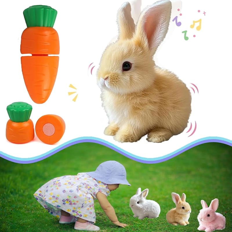 BUNBY BUNNY TOY, Easter MY REALISTIC BUNNY TOY, Realistic Bunny Rabbit ...